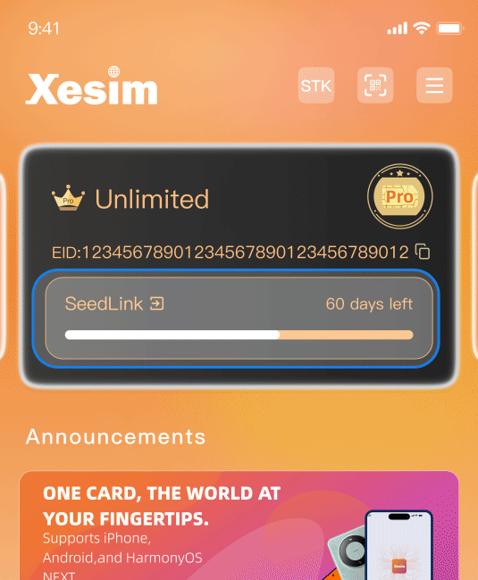 Xesim：Enjoy eSIM & Always Online